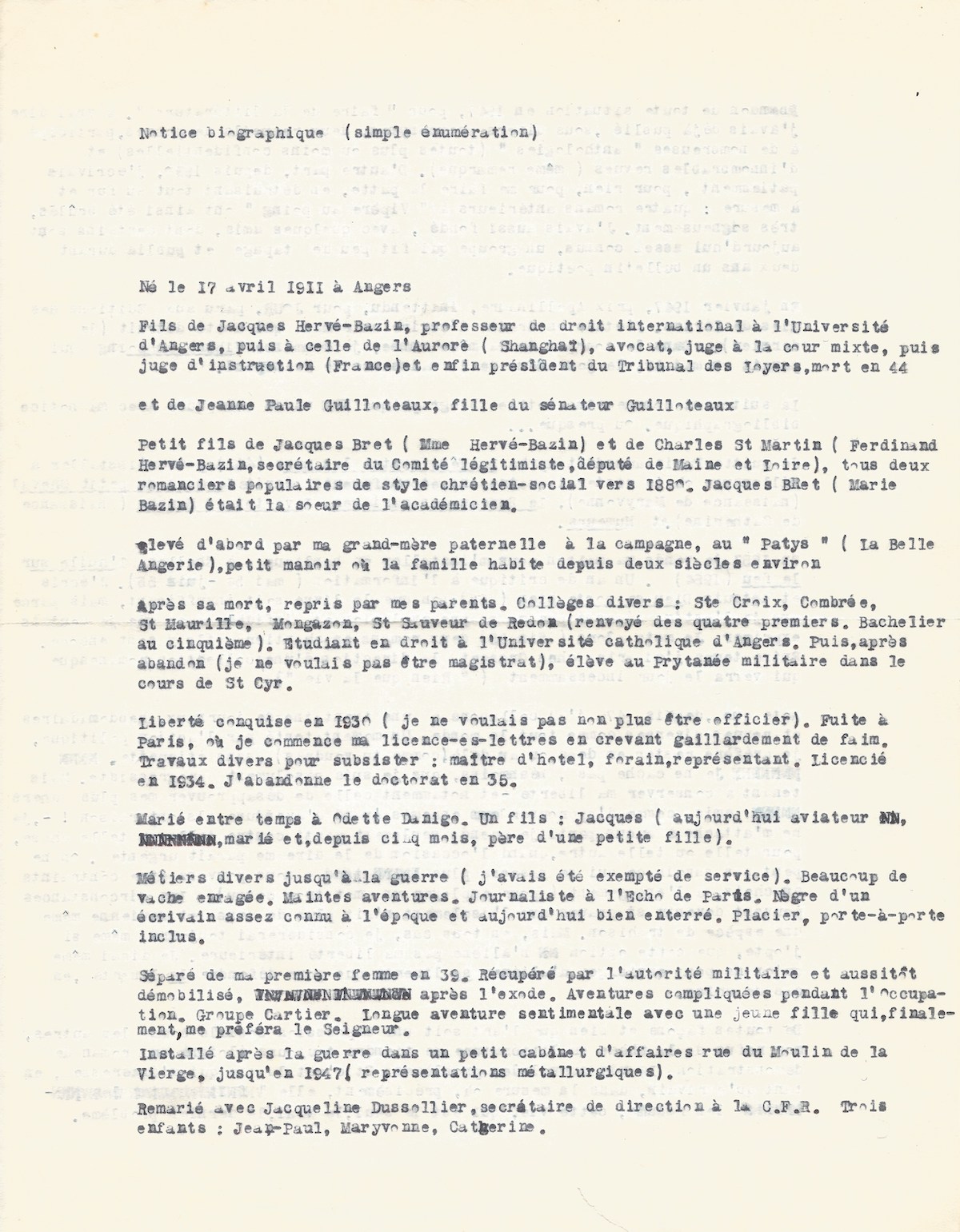 notice biographique 1 - Autographes des Siècles