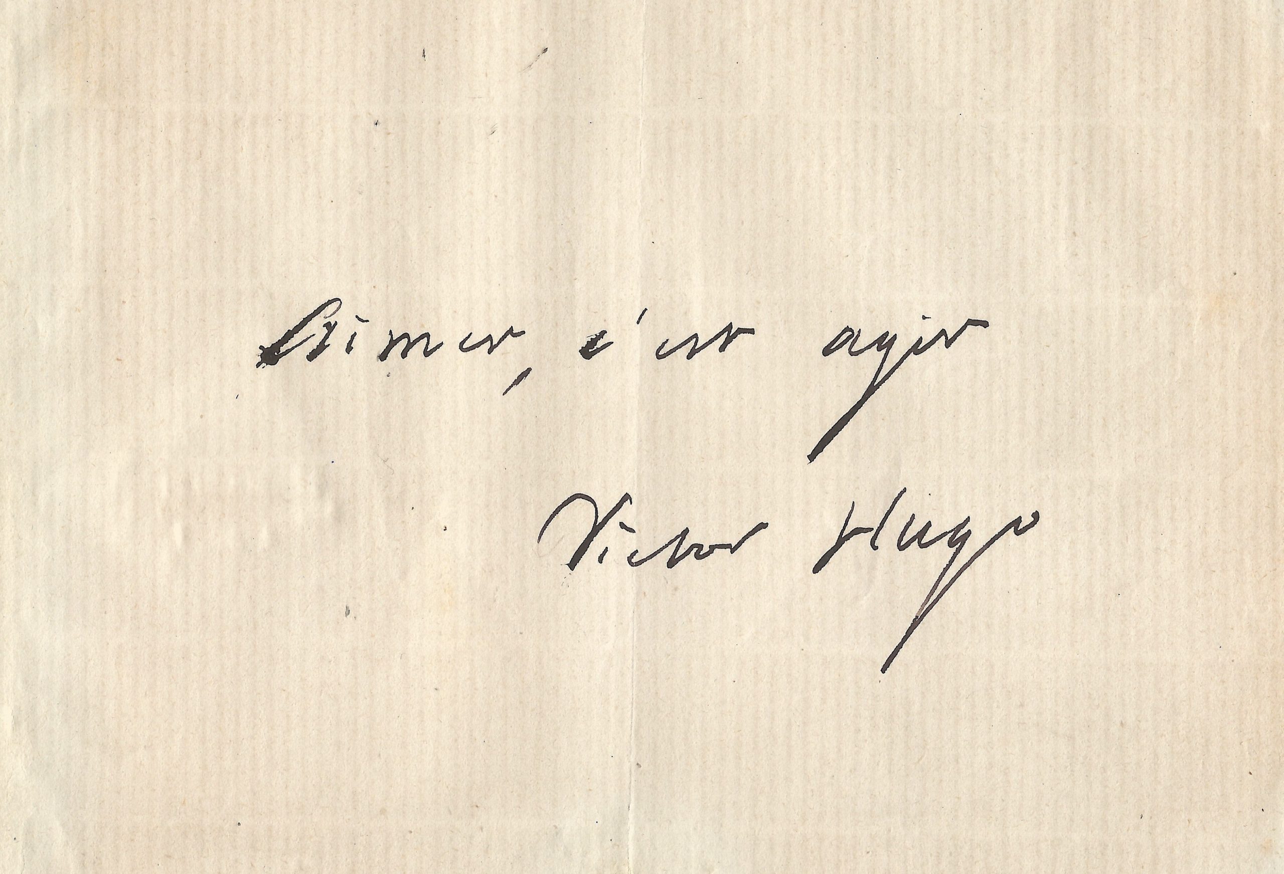 HUGO 2 - Autographes des Siècles