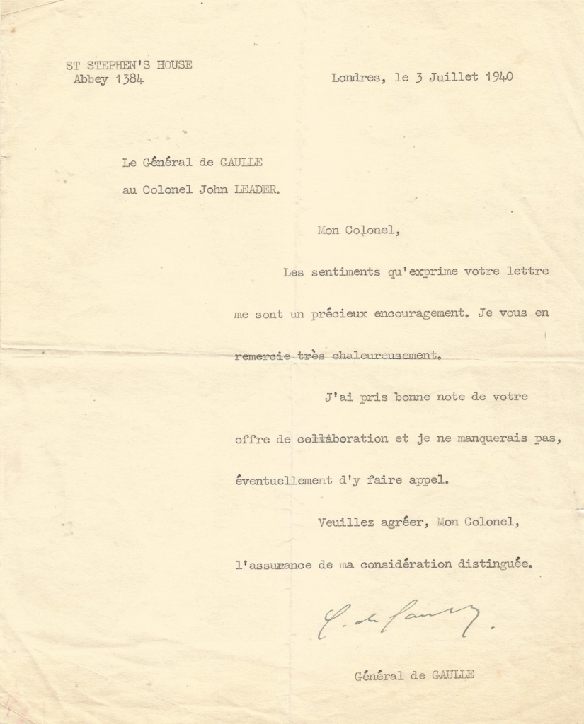 Signature De Gaulle | Autographes des Siècles
