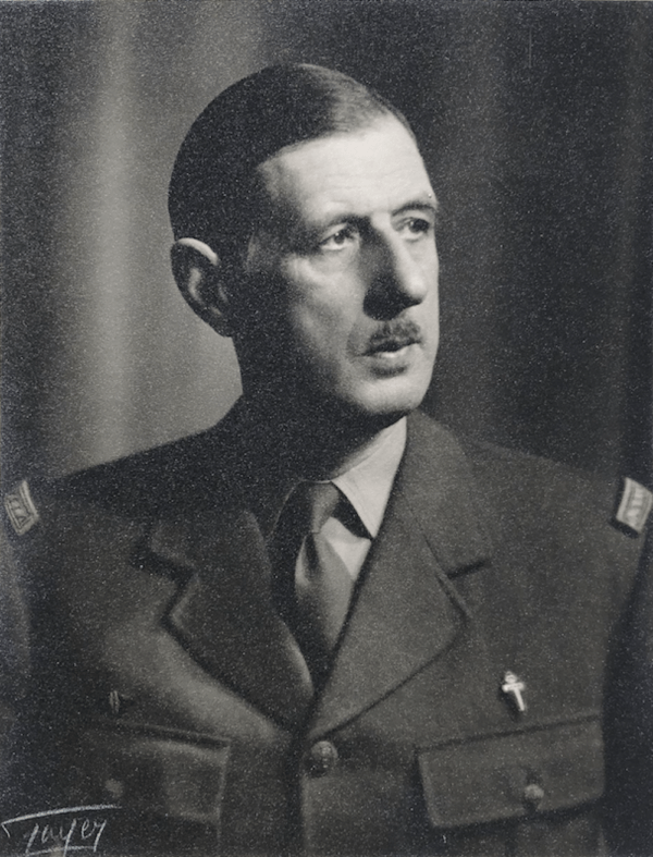 Charles de Gaulle - Fotografia originale dedicata a Louis Joxe.