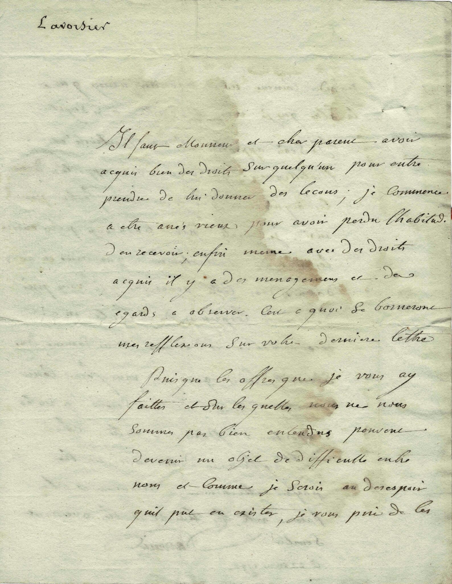 Antoine LAVOISIER et ses acquisitions de fermier général.