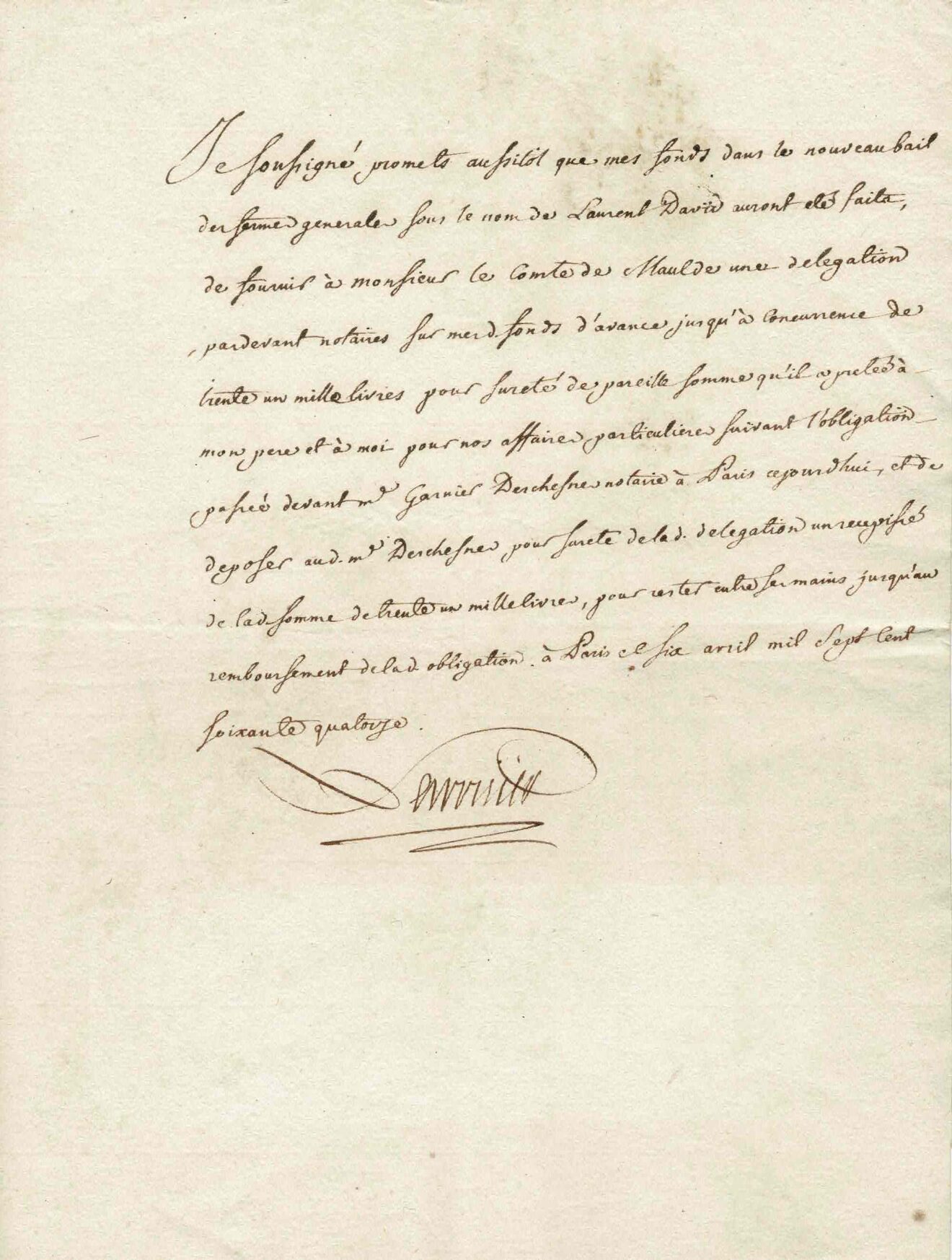 Antoine LAVOISIER et sa charge de fermier général.
