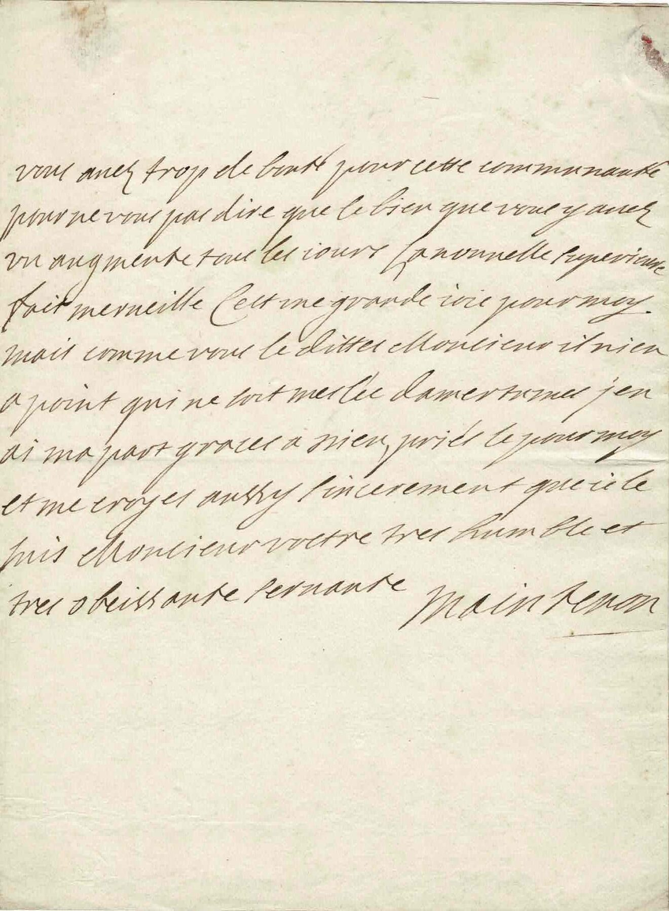 Madame de MAINTENON et son souvenir de la maison de Saint-Cyr.