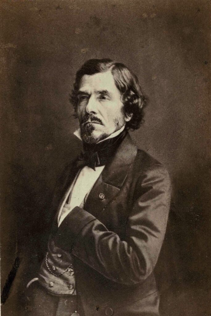 Eugène DELACROIX photographié par Félix NADAR.