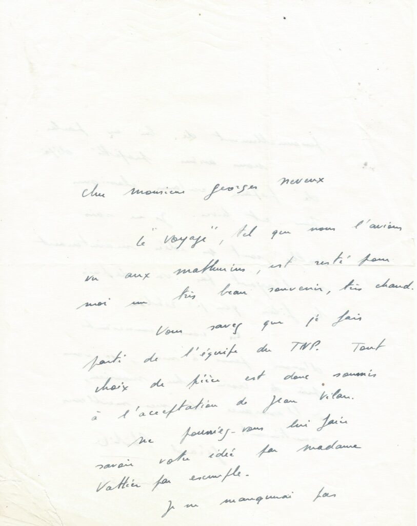 Gérard PHILIPPE mène l’aventure théâtrale du TNP.