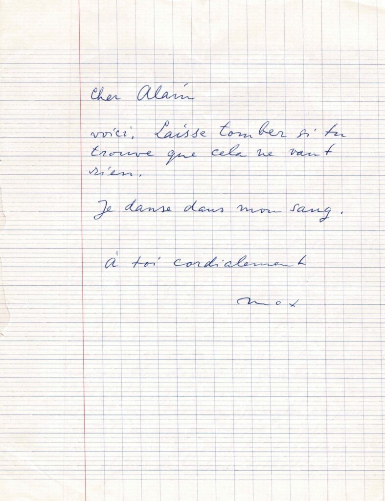 Max ERNST - Manuscrit autographe signé. "Dada." 1967.